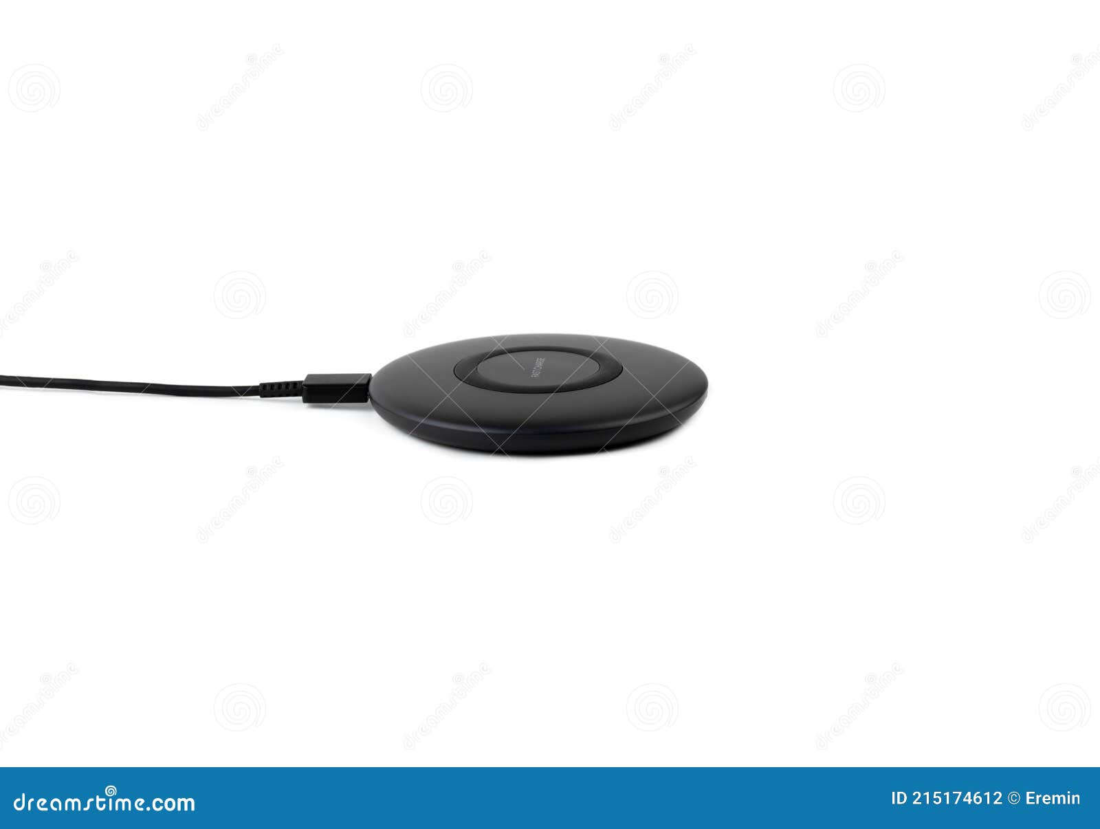 Wireless Charging for a Smartphone on a White Background. Stock Photo ...