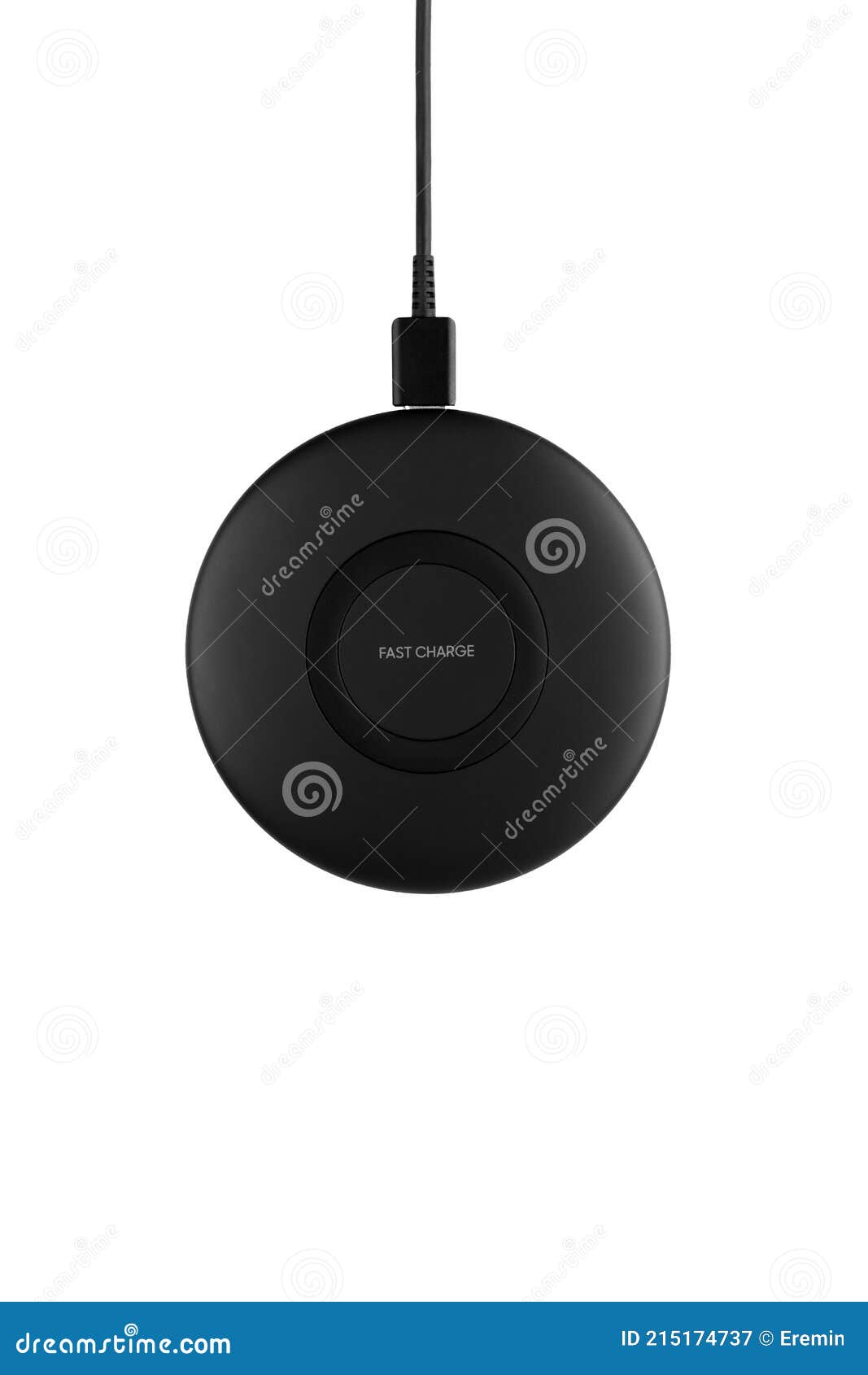 Wireless Charging for a Smartphone on a White Background. Stock Image ...