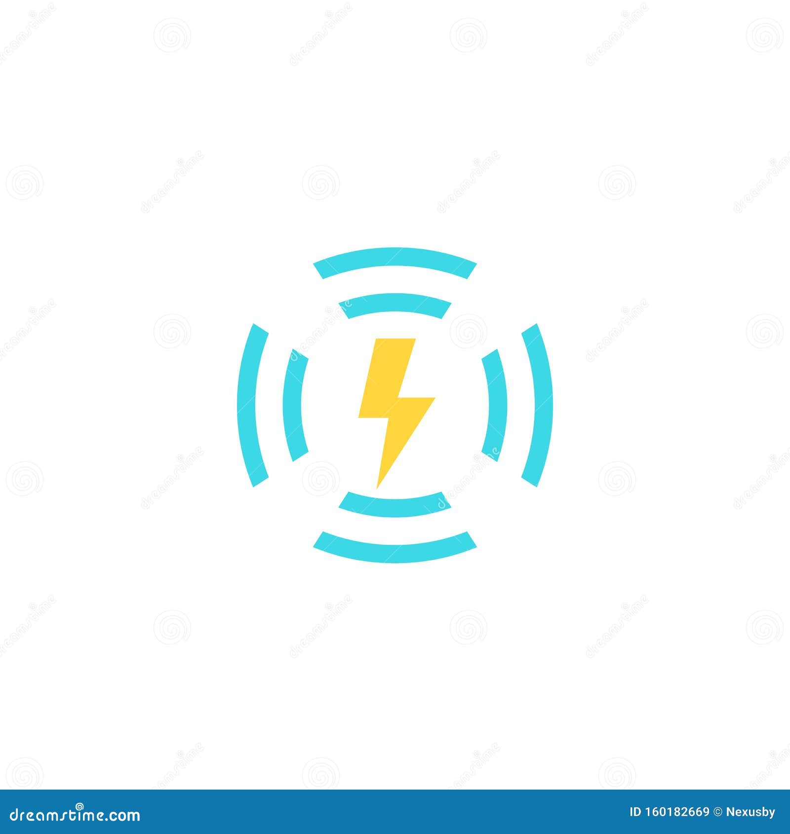 Wireless Charging, Vector Icon on White Stock Vector - Illustration of ...