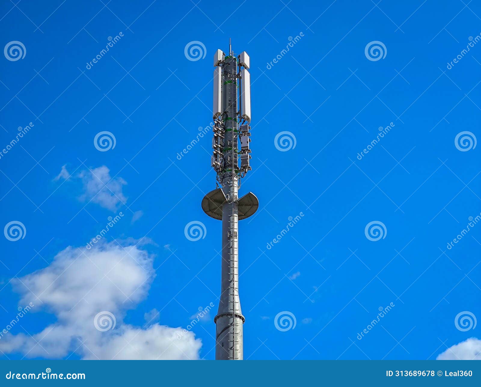 Wireless Communication Infrastructure Stock Photo - Image of repeater ...