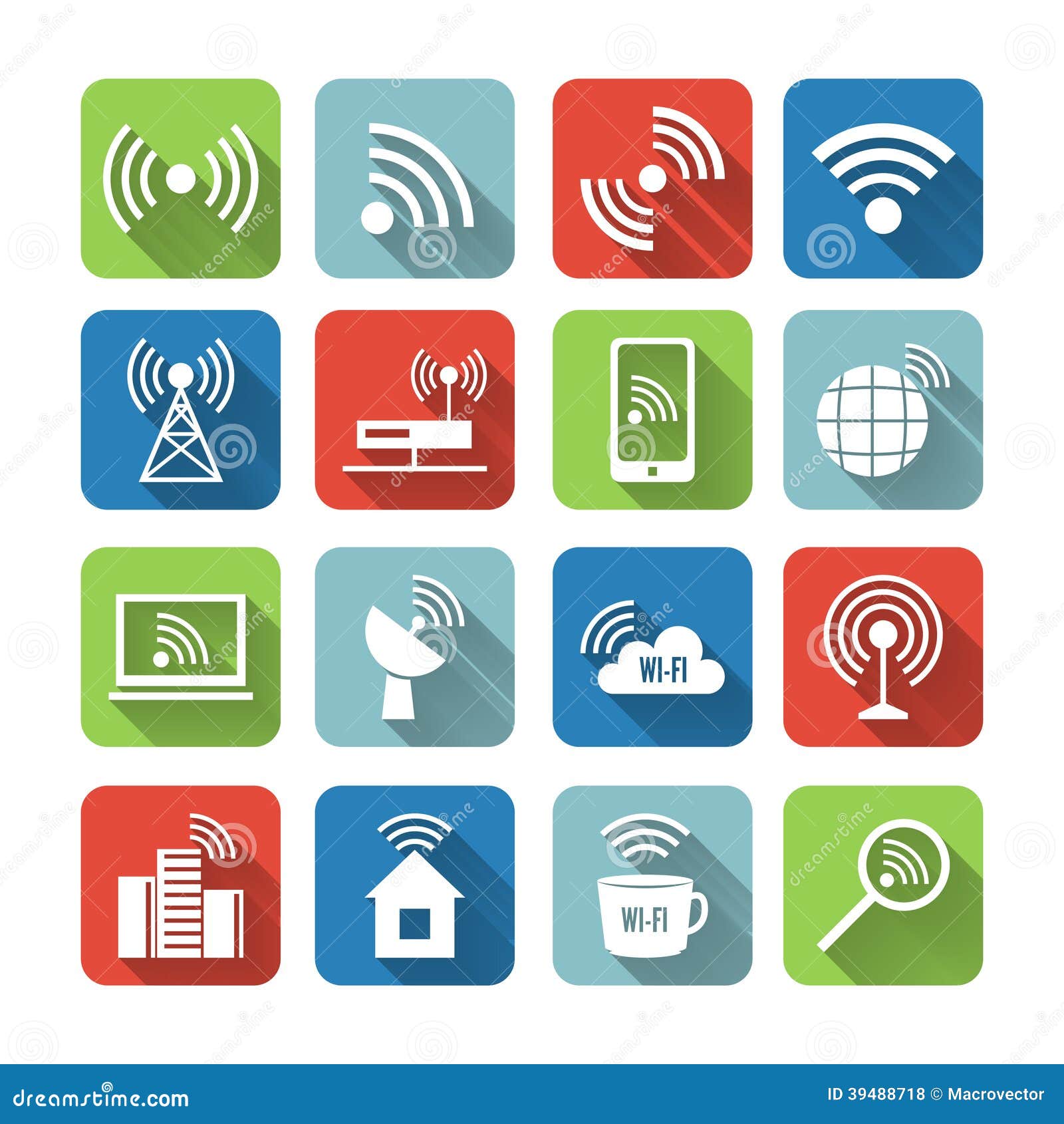 Wireless Communication Network Icons Set Stock Vector - Illustration of ... Wireless Communication Network Icons Set Stock Vector - Illustration of ...