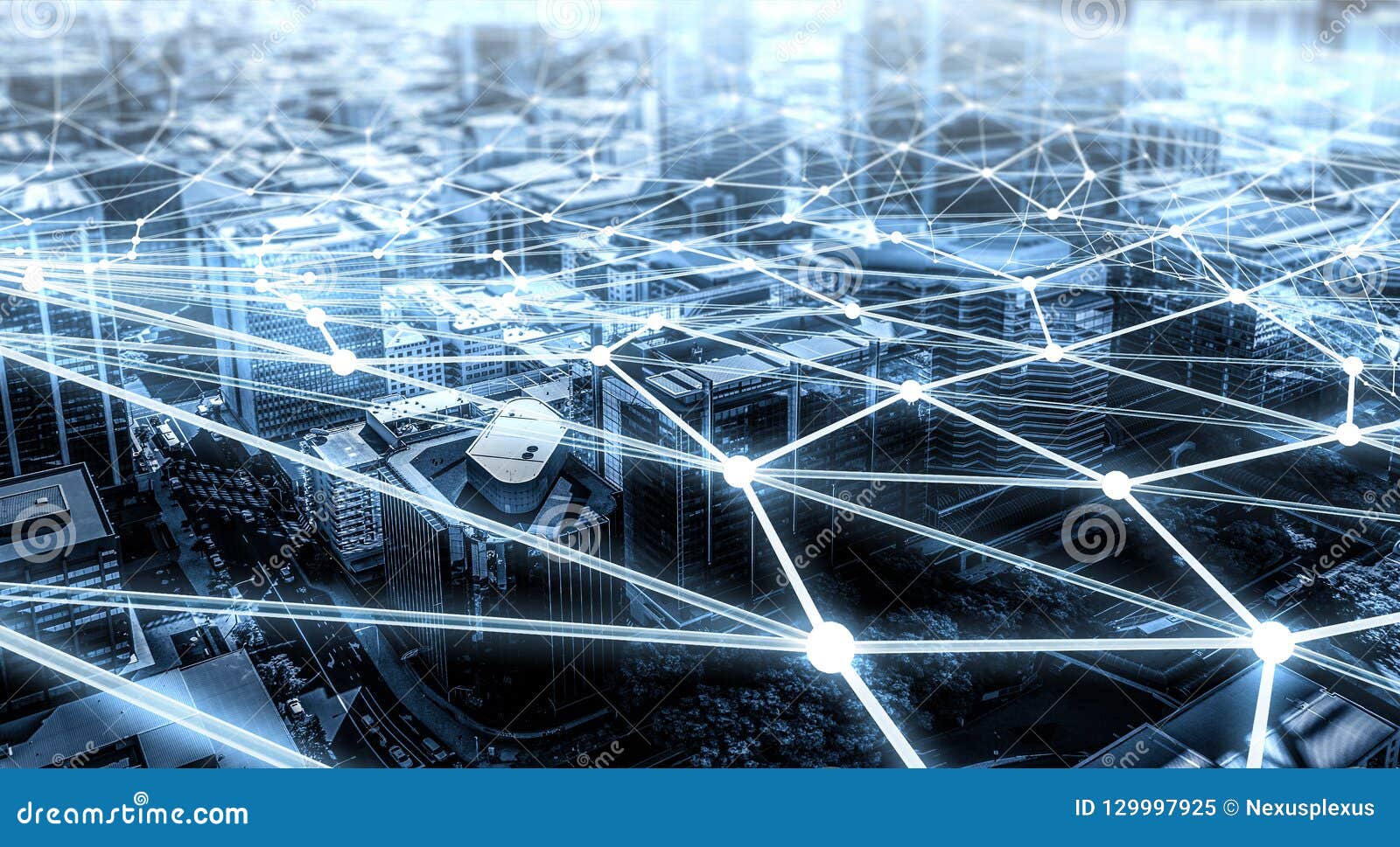 Wireless Communication and Networking Stock Image - Image of ...