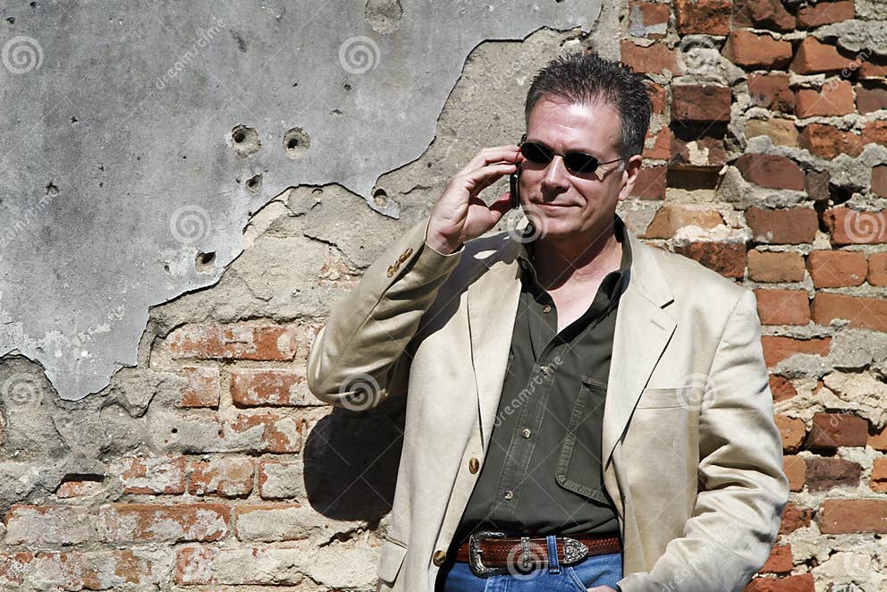 Wireless Communication Old Brick Wall Stock Photo - Image of connection ...