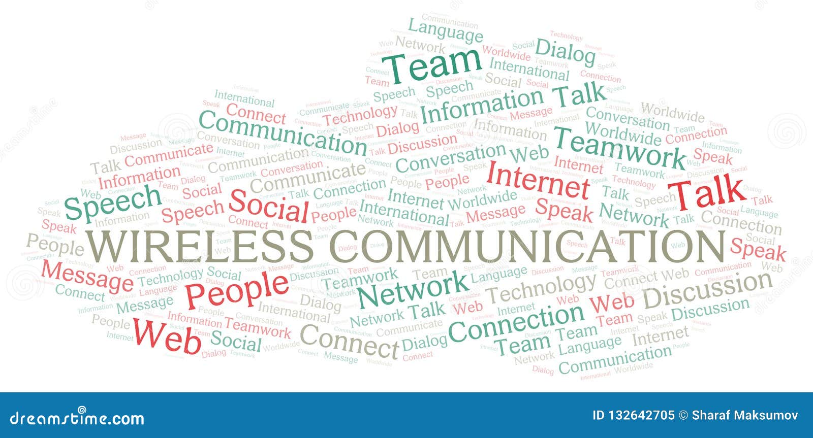 Wireless Communication Word Cloud Stock Illustration - Illustration of ...