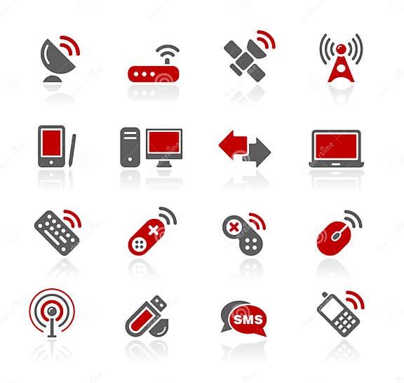 Wireless & Communications // Redico Series Stock Vector - Illustration ...