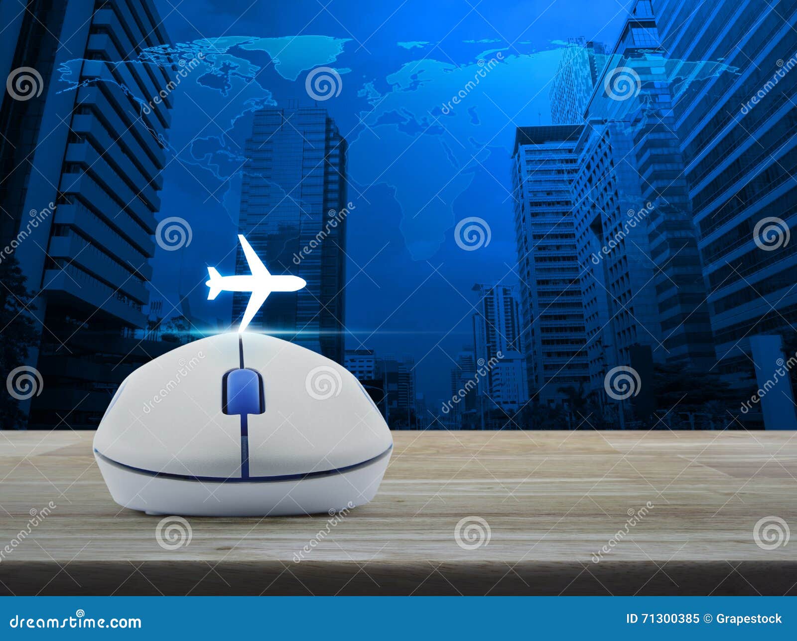 Airplane Icon On Modern Computer Keyboard Button With World Map Royalty ...