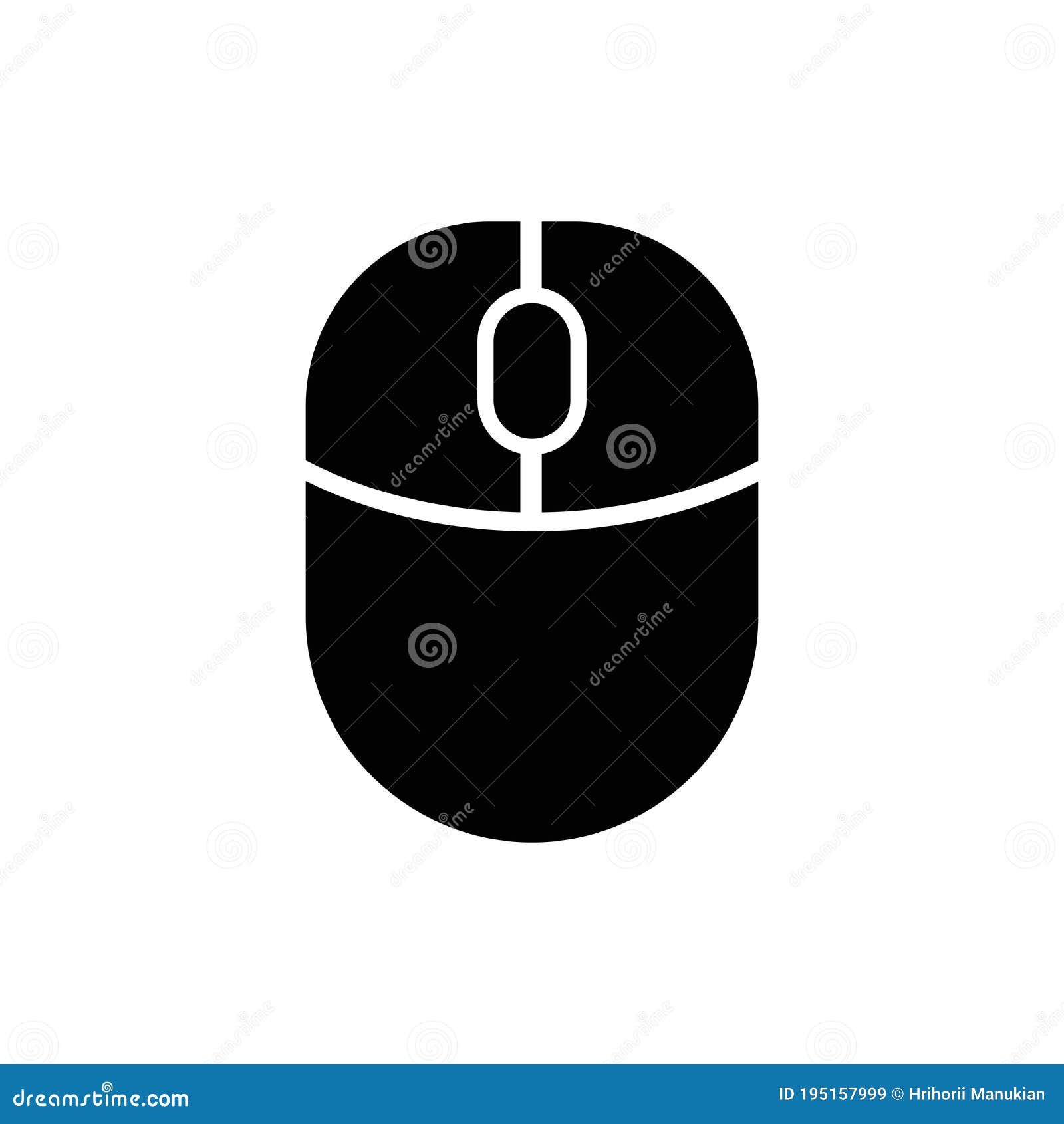 Wireless Computer Mouse Icon Symbol. PC Wireless Mouse Icon Vector ...