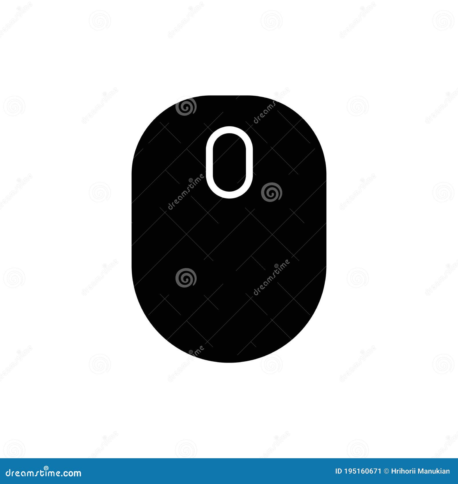 Wireless Computer Mouse Icon Symbol. PC Wireless Mouse Icon Vector ...