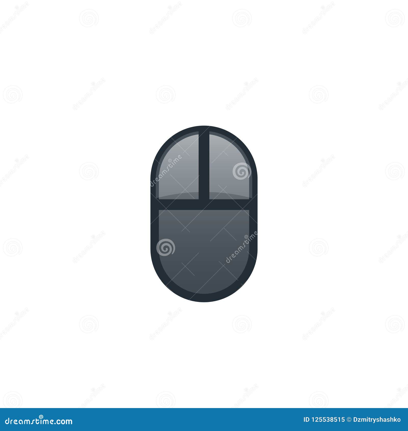 Wireless Computer Mouse Icon Stock Vector - Illustration of gray ...