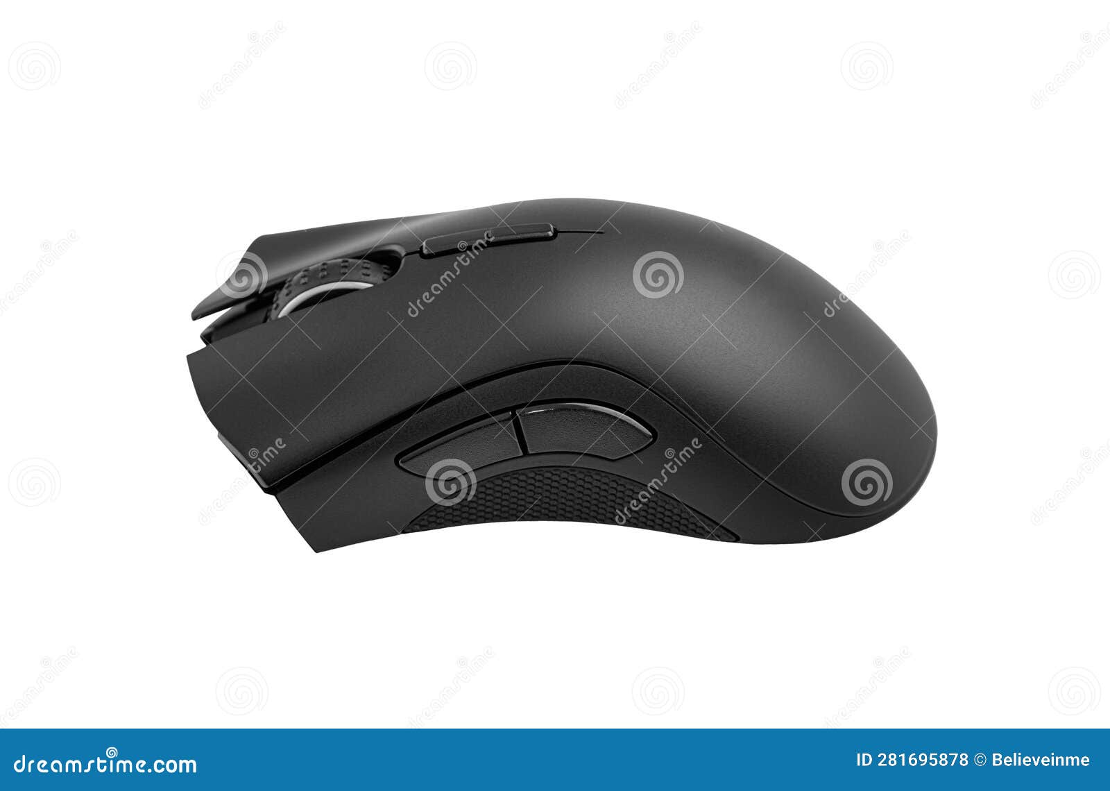 Wireless Computer Mouse Isolated on White Background. Stock Photo ...