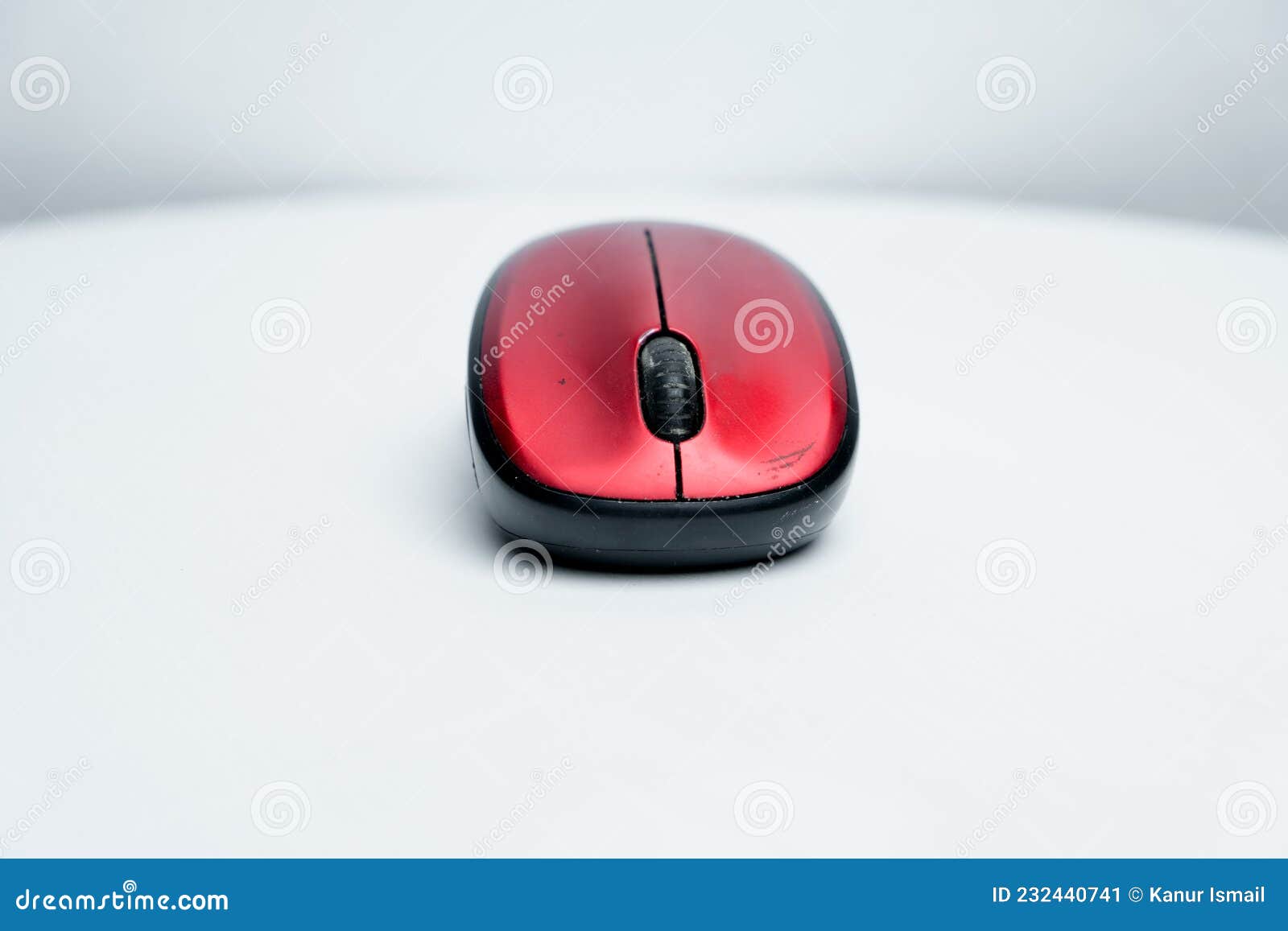 Wireless Computer Mouse Isolated on a White Background Stock Image ...