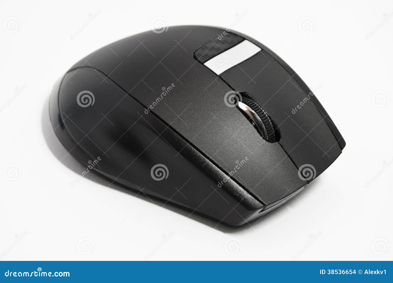 Wireless Computer Mouse on White Background Stock Photo - Image of ...
