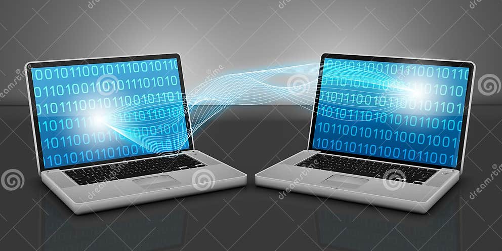 Wireless Computers stock illustration. Illustration of electronic - 8243241