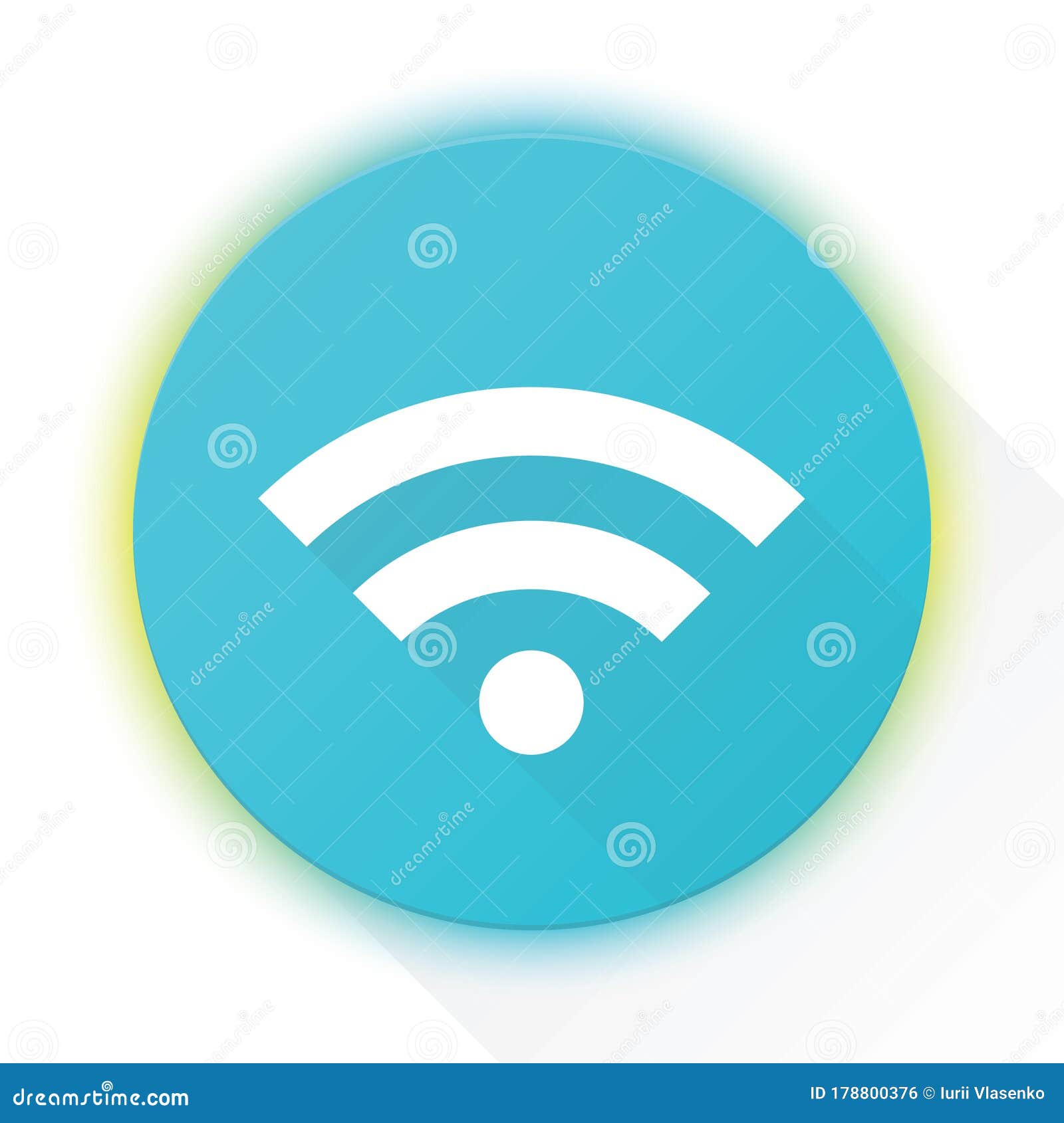 Wireless Connection Button Label Icon Illustration Stock Vector ...