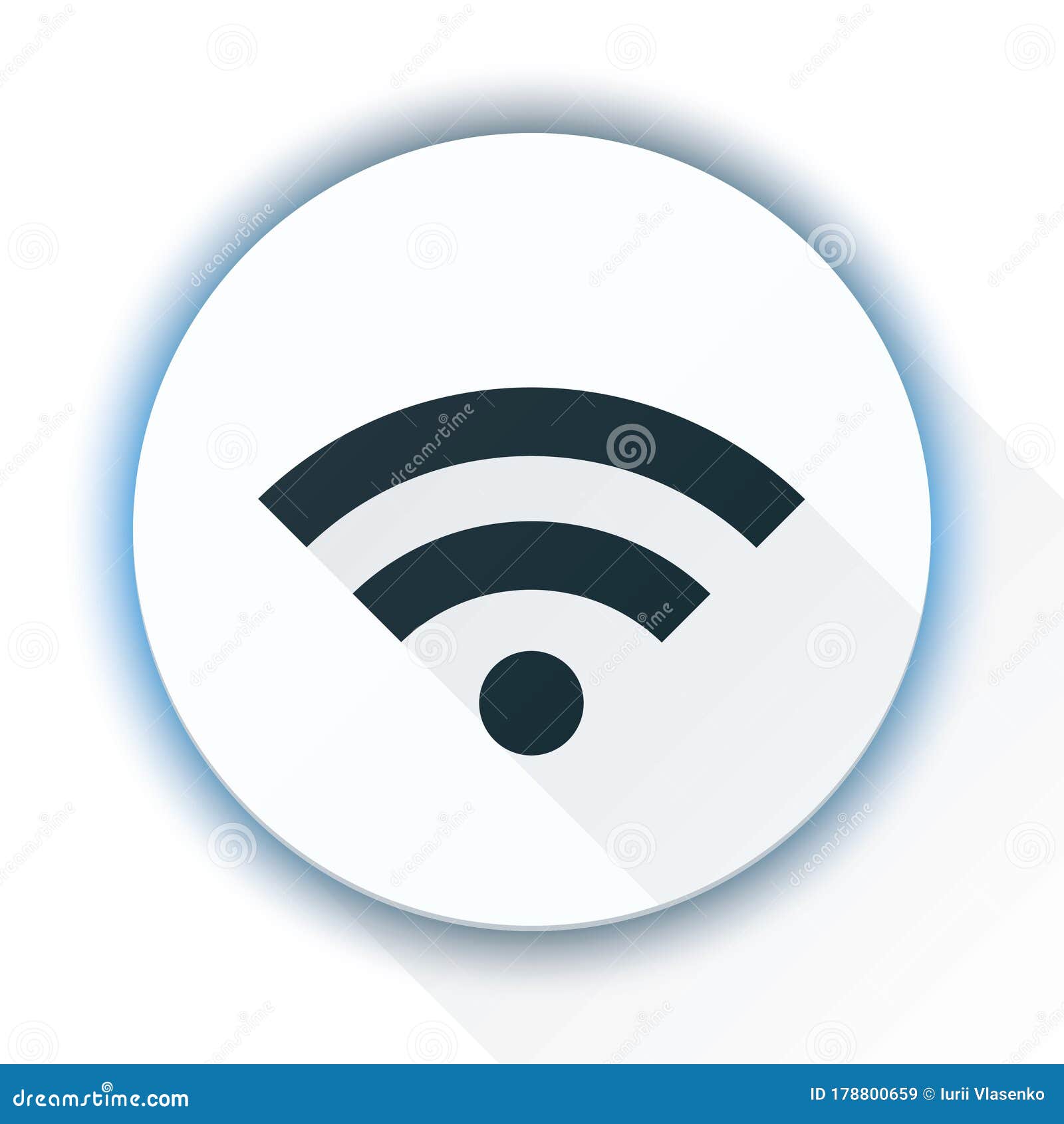 Wireless Connection Button Label Icon Illustration Stock Vector ...