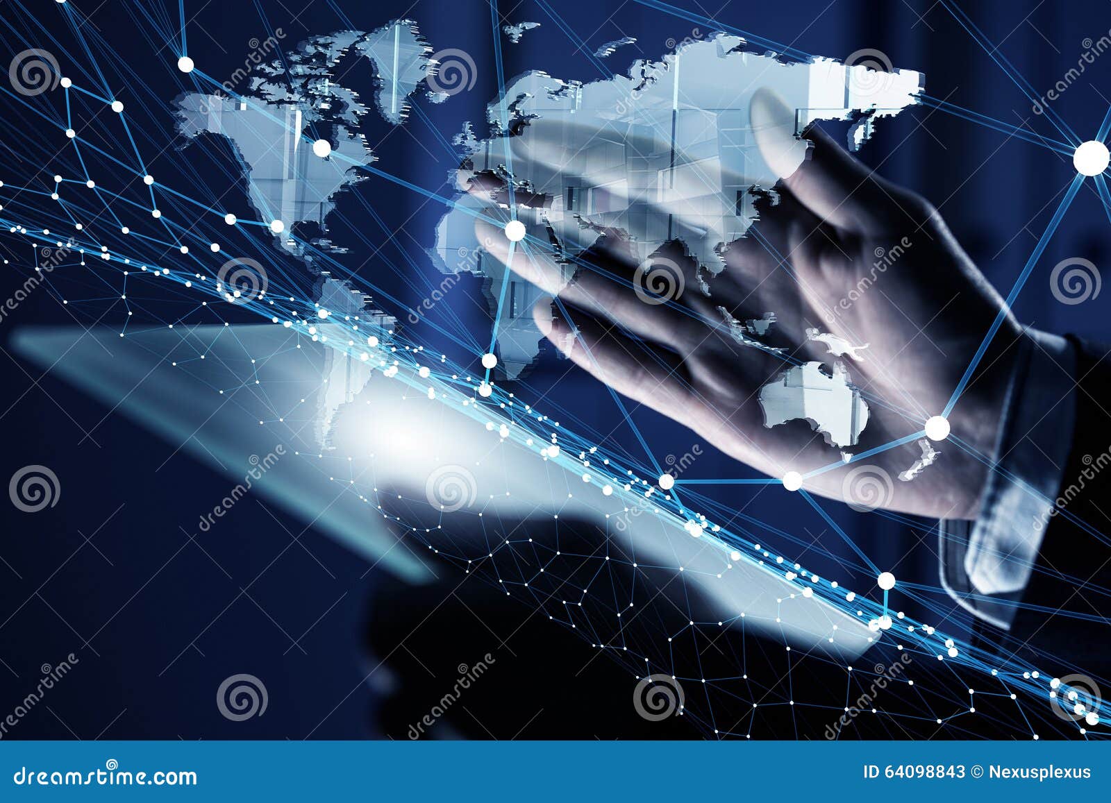 Wireless Connection Futuristic Concept Stock Image - Image of select ...