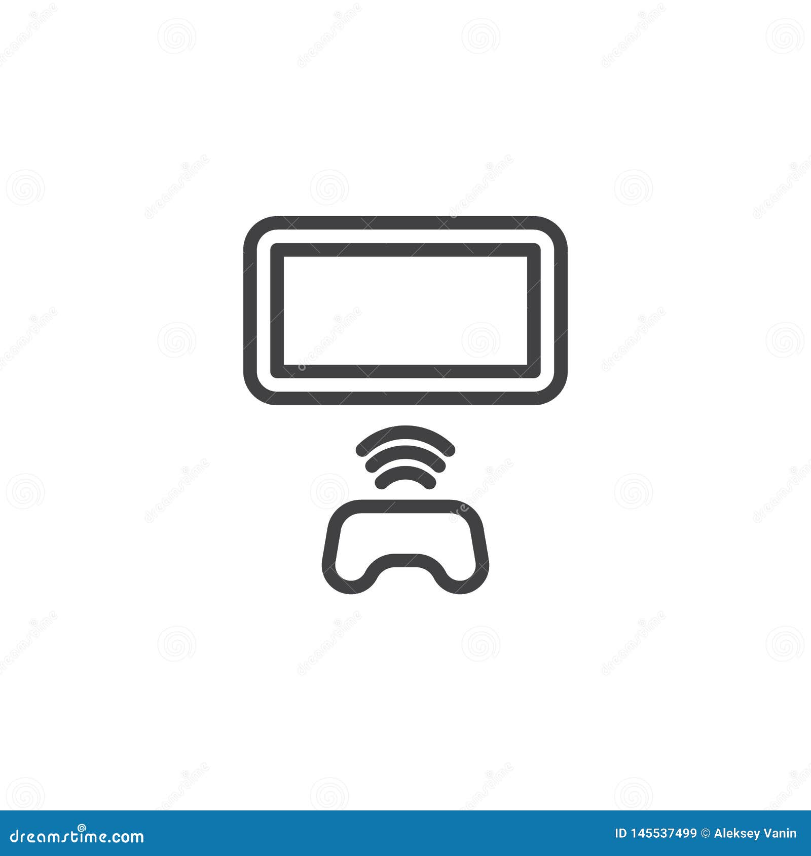 Wireless Connection Gamepad Controller Line Icon Editorial Stock Image ... Wireless Connection Gamepad Controller Line Icon Editorial Stock Image ...