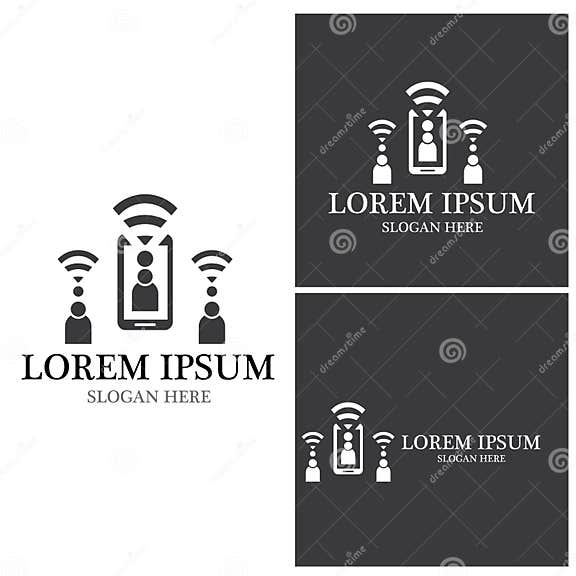 Wireless Connection Logo Vector Template Stock Illustration ...