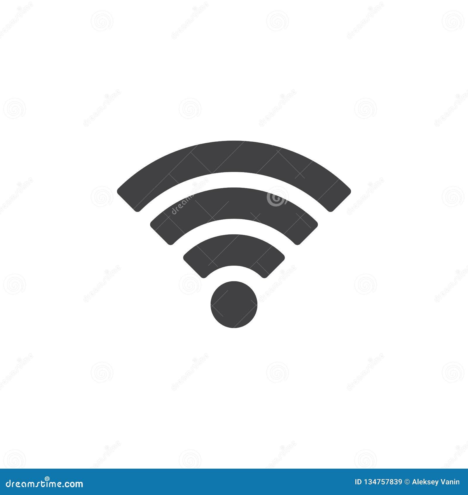 Wireless Connection Vector Icon Stock Vector - Illustration of graphics ...