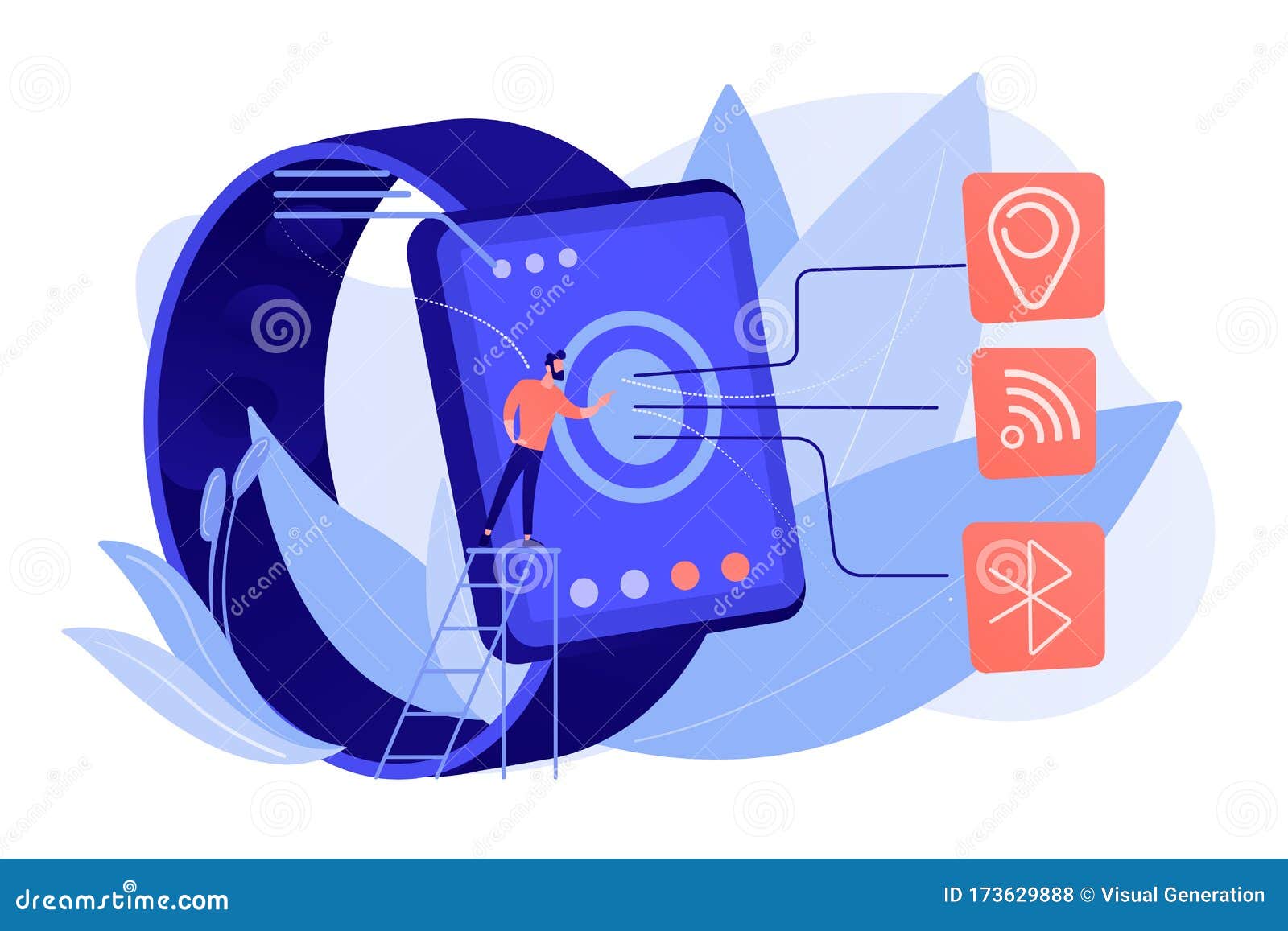 Wireless Connectivity Concept Vector Illustration. Stock Vector ...