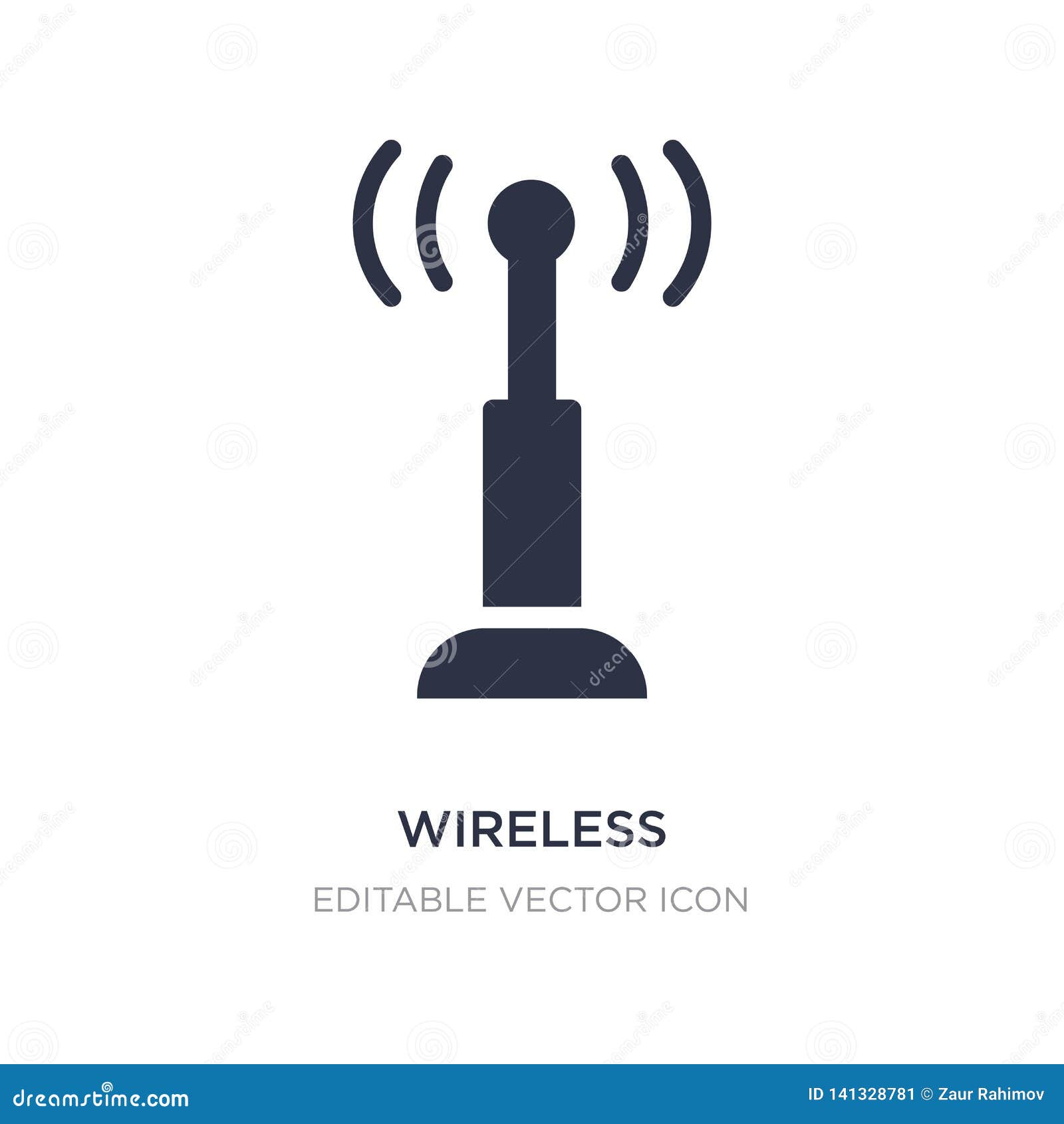 Wireless Connectivity Icon on White Background. Simple Element ...