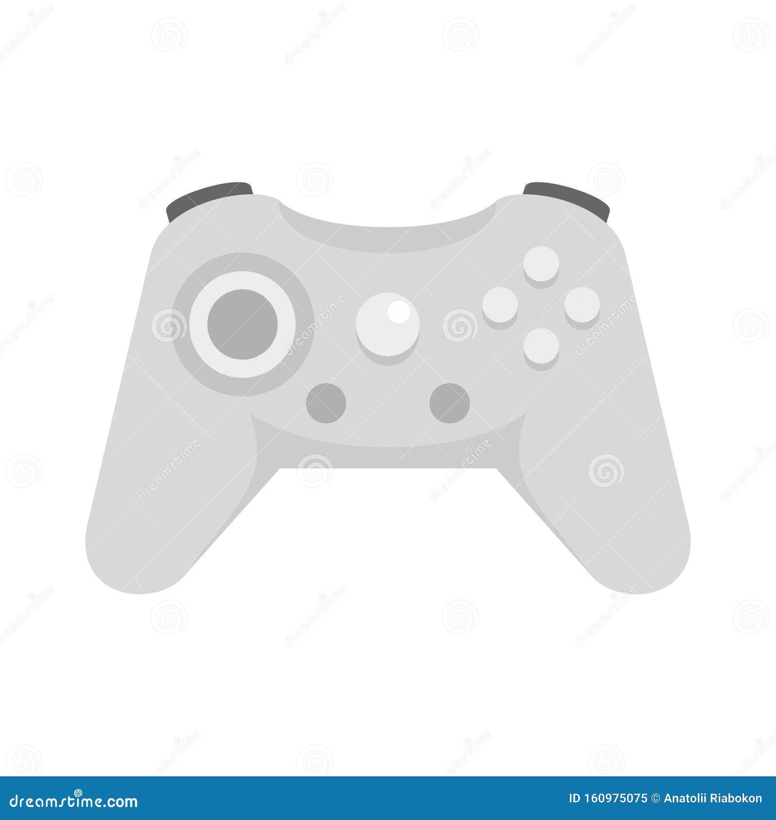 Wireless Controller Icon, Flat Style Stock Vector - Illustration of ...