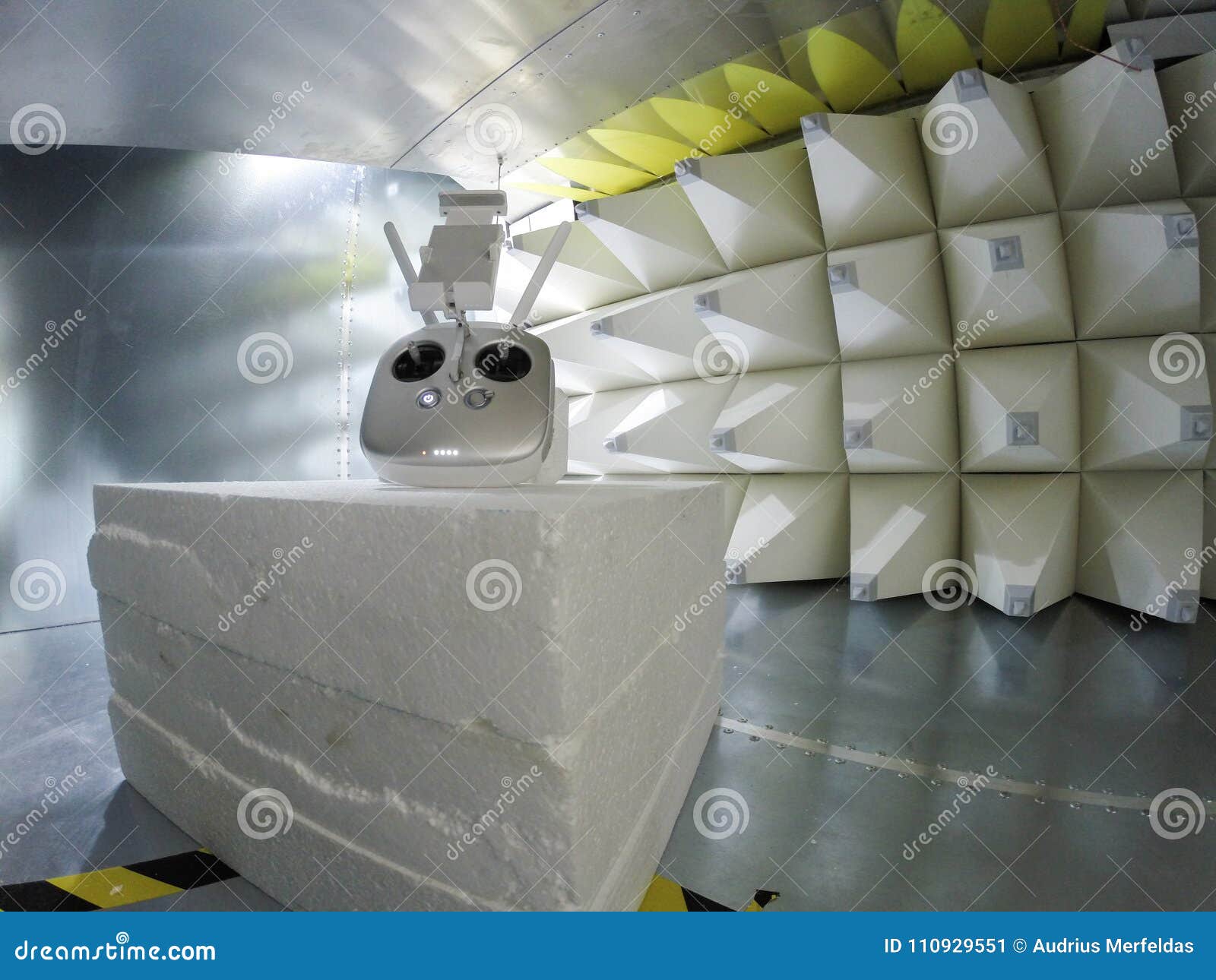 Wireless Controller Prepared for EMC Testing in GTEM Cell Stock Image ...