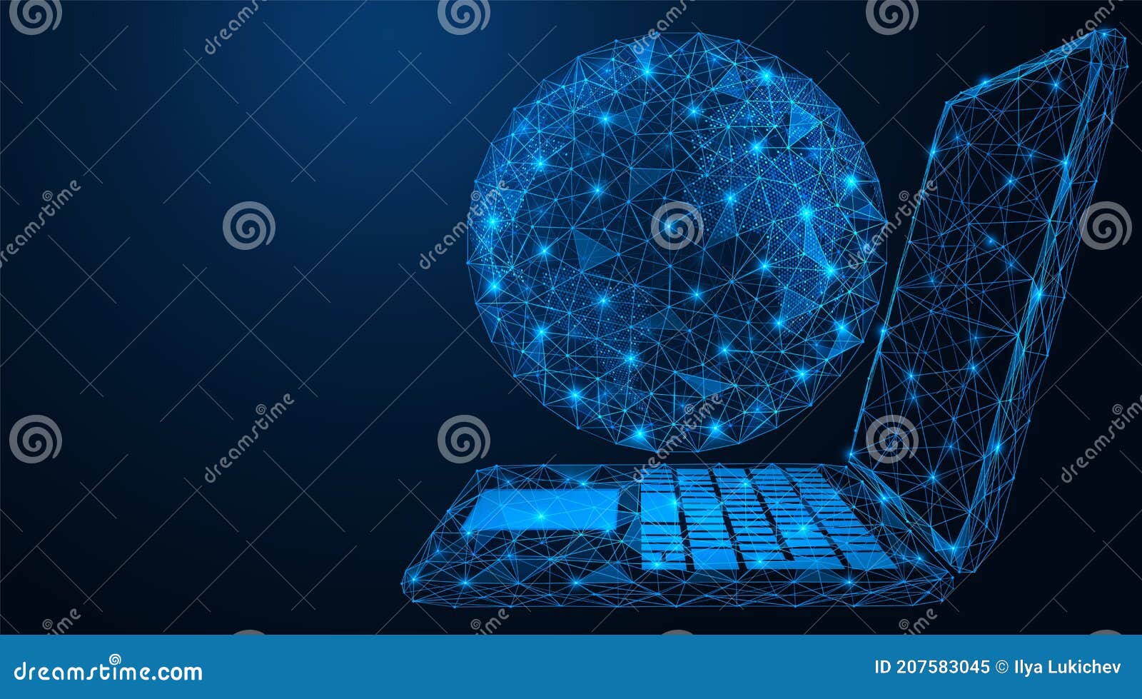 Wireless data network. stock vector. Illustration of connection - 207583045
