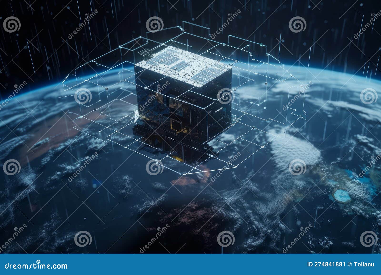 Wireless Data Transmission To Cloud Satellite: Futuristic Visualization ...