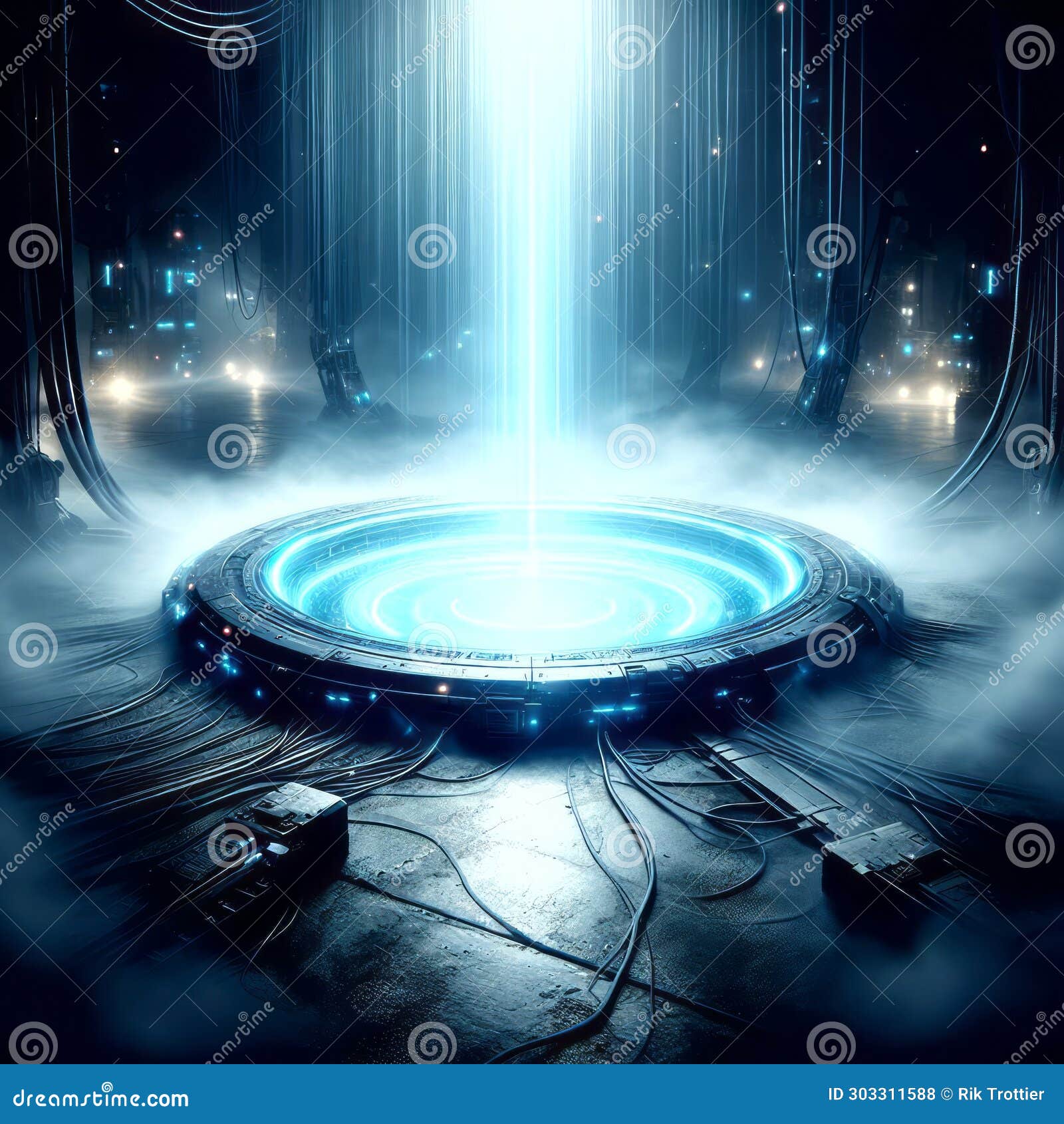 Wireless Energy Transfer Power Station Stock Photo - Image of ...