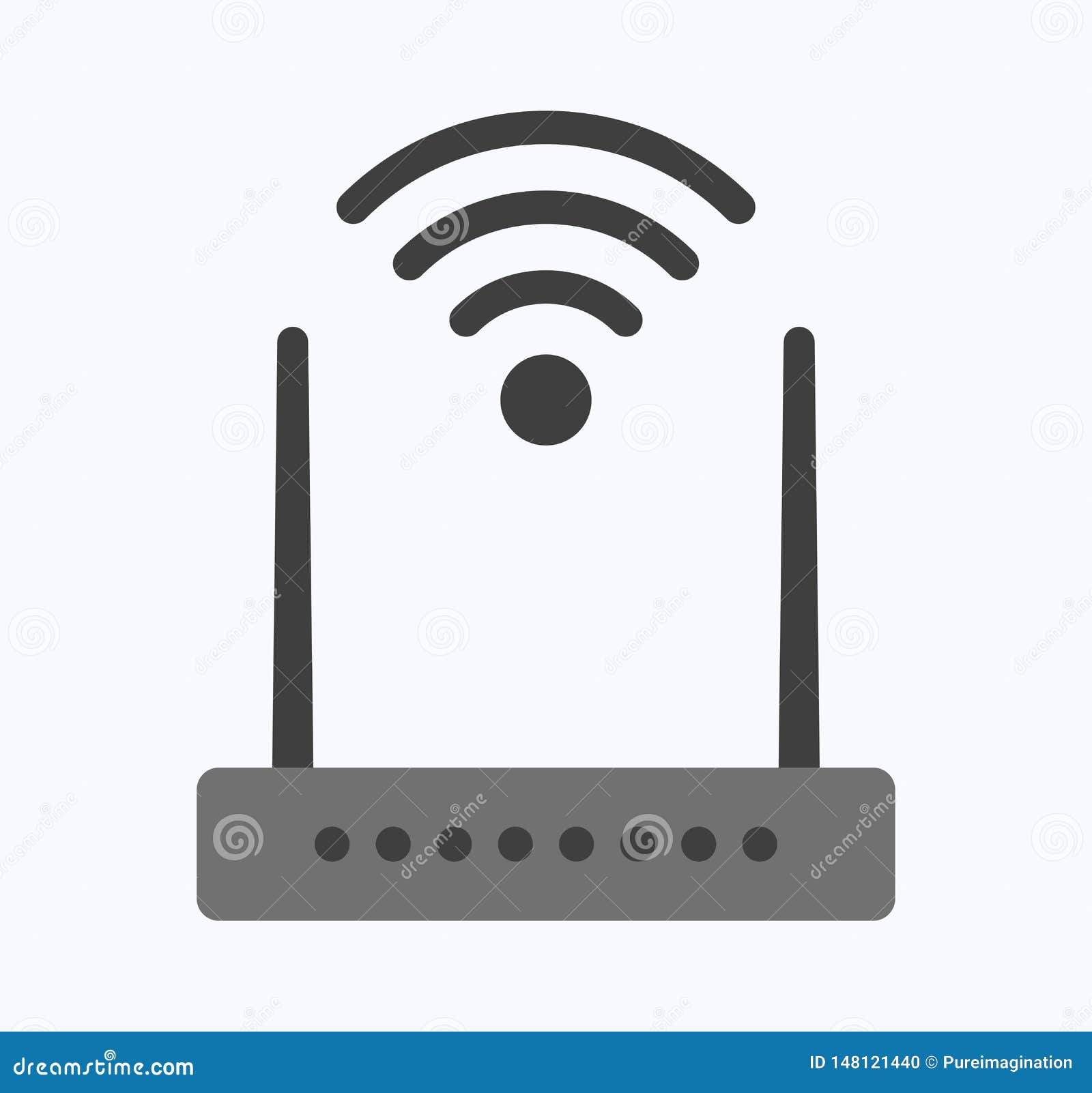 Wireless Ethernet Modem Router Stock Vector - Illustration of ...