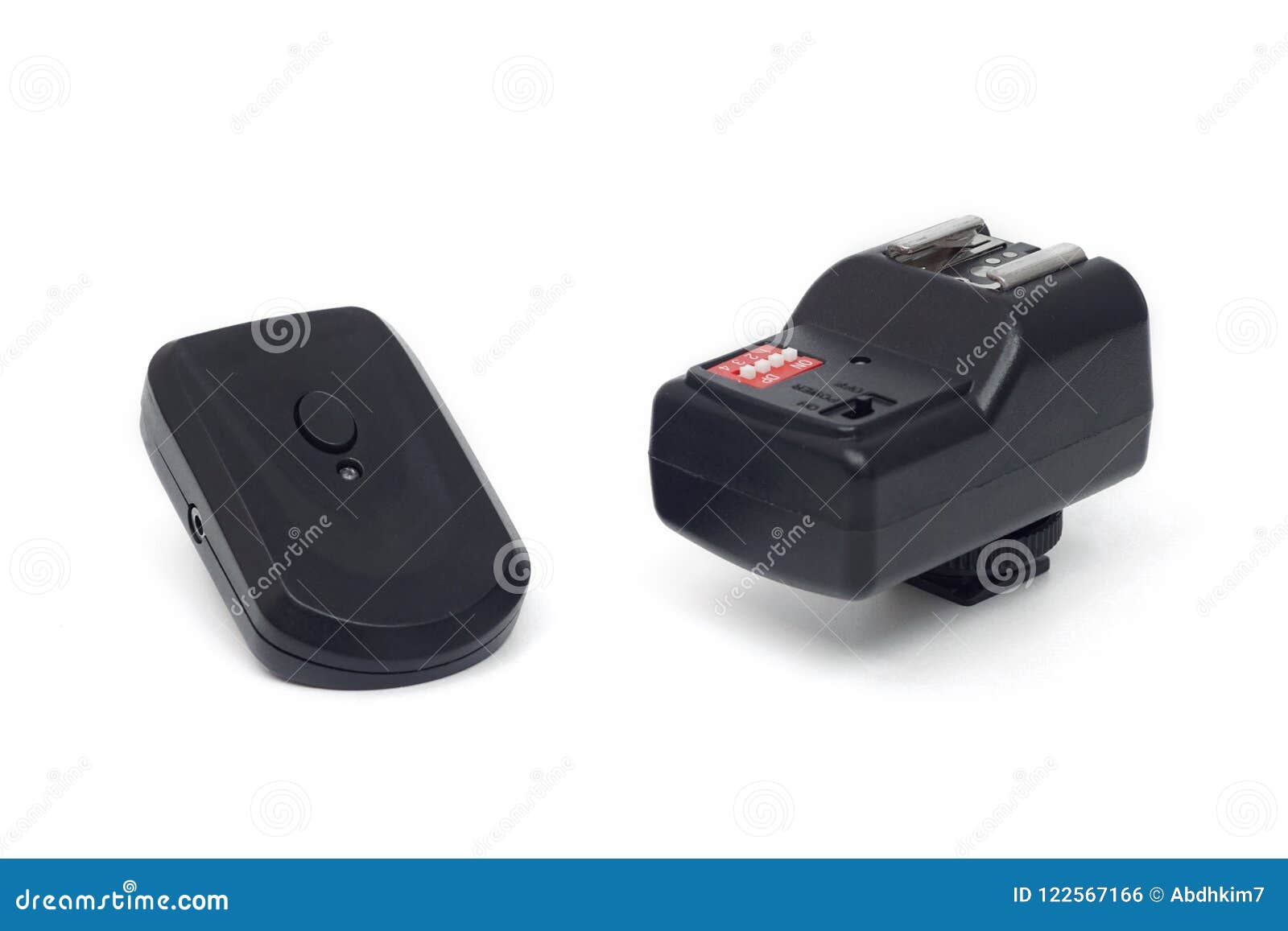 Wireless flash trigger stock photo. Image of speedlite - 122567166