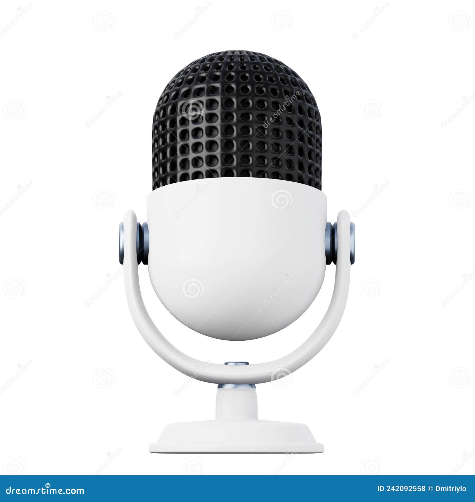 Wireless Futuristic Microphone High Quality 3D Render Illustration Icon ...