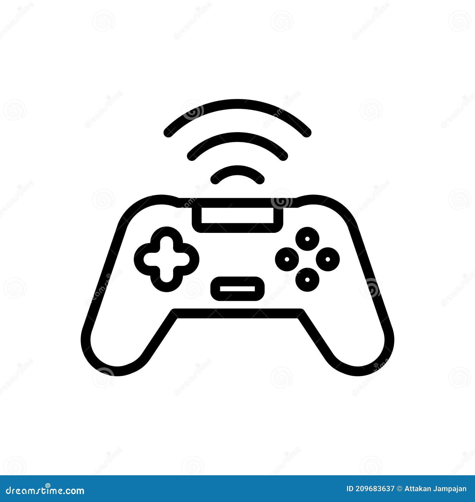 Wireless Game Controller Icon,Vector and Illustration Stock Vector ...