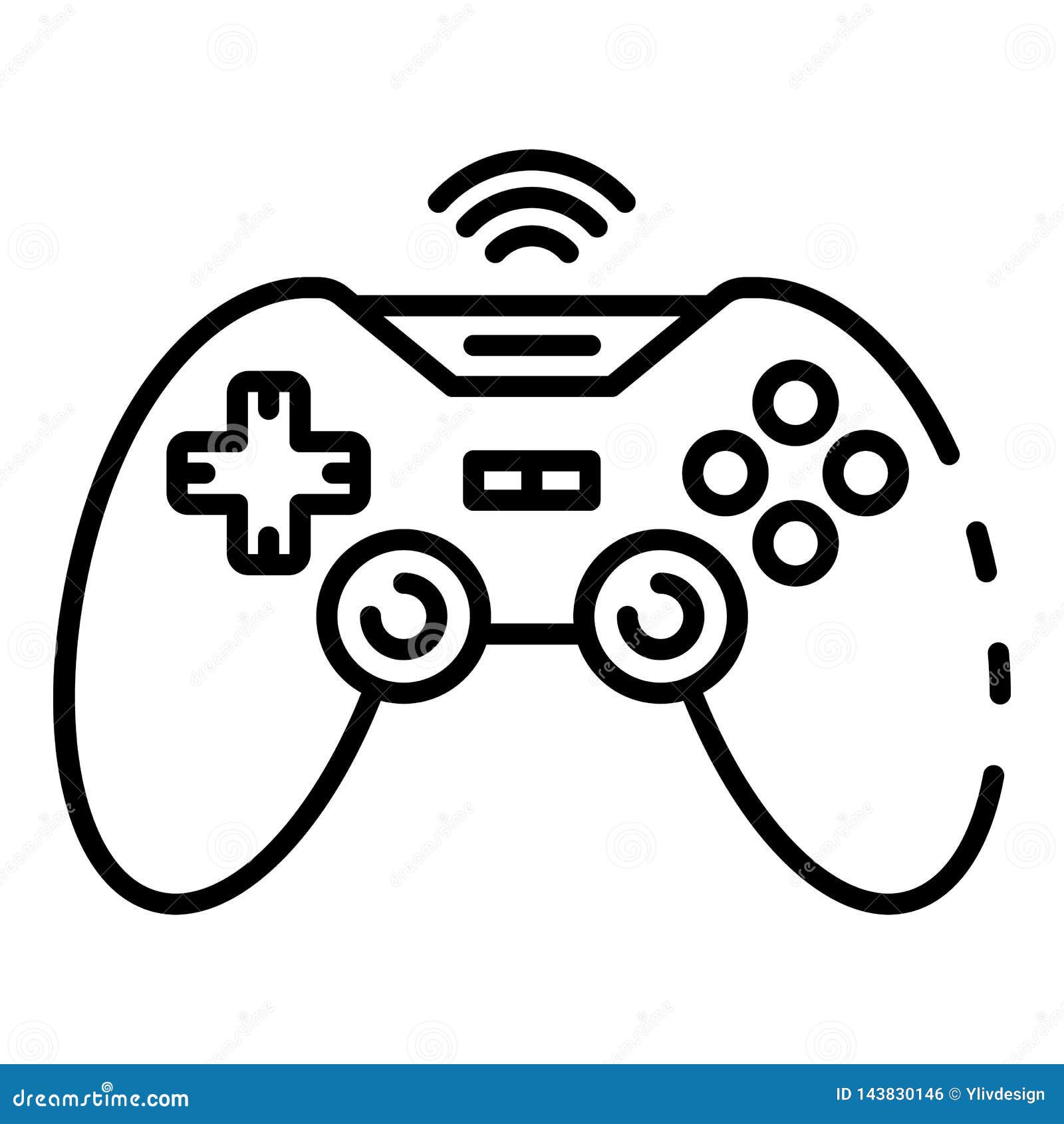 Wireless Game Joystick Icon, Outline Style Stock Vector - Illustration ... Wireless Game Joystick Icon, Outline Style Stock Vector - Illustration ...