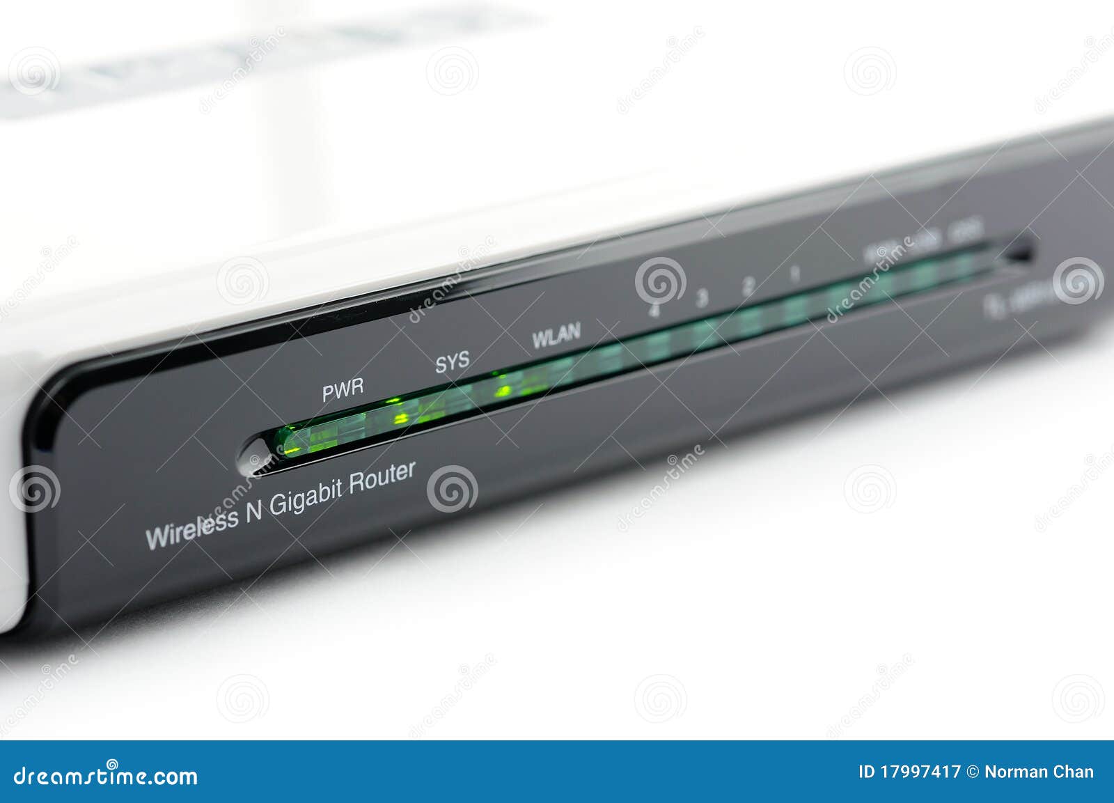 Wireless Gigabit Broadband Router Stock Image - Image of communication ...