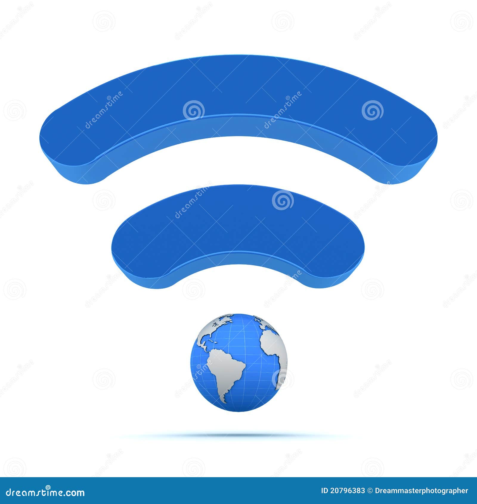 Wireless global technology stock illustration. Illustration of earth ...