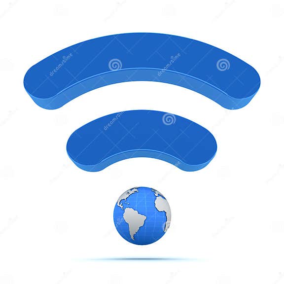 Wireless global technology stock illustration. Illustration of earth ...