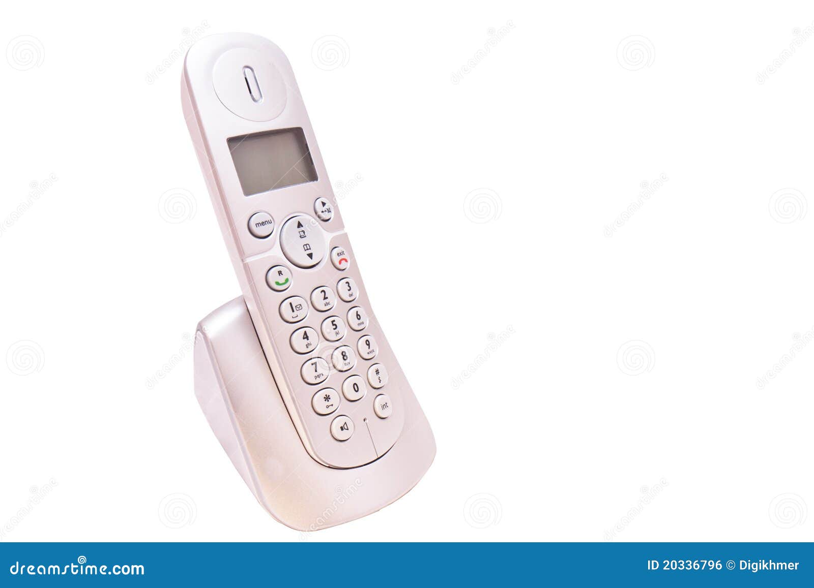 Wireless Handset Phone stock photo. Image of cordless - 20336796