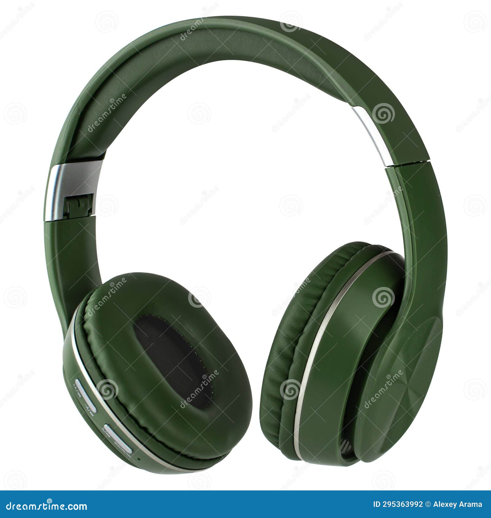 Wireless Headphones for Computer, on White Background in Isolation ...