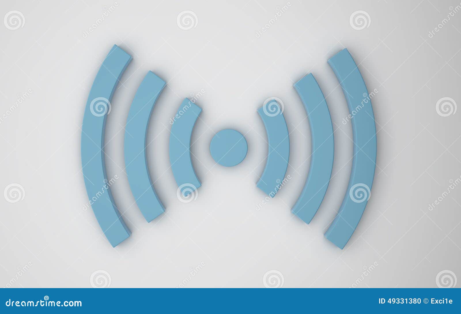 Wireless icon 3d stock illustration. Illustration of router - 49331380