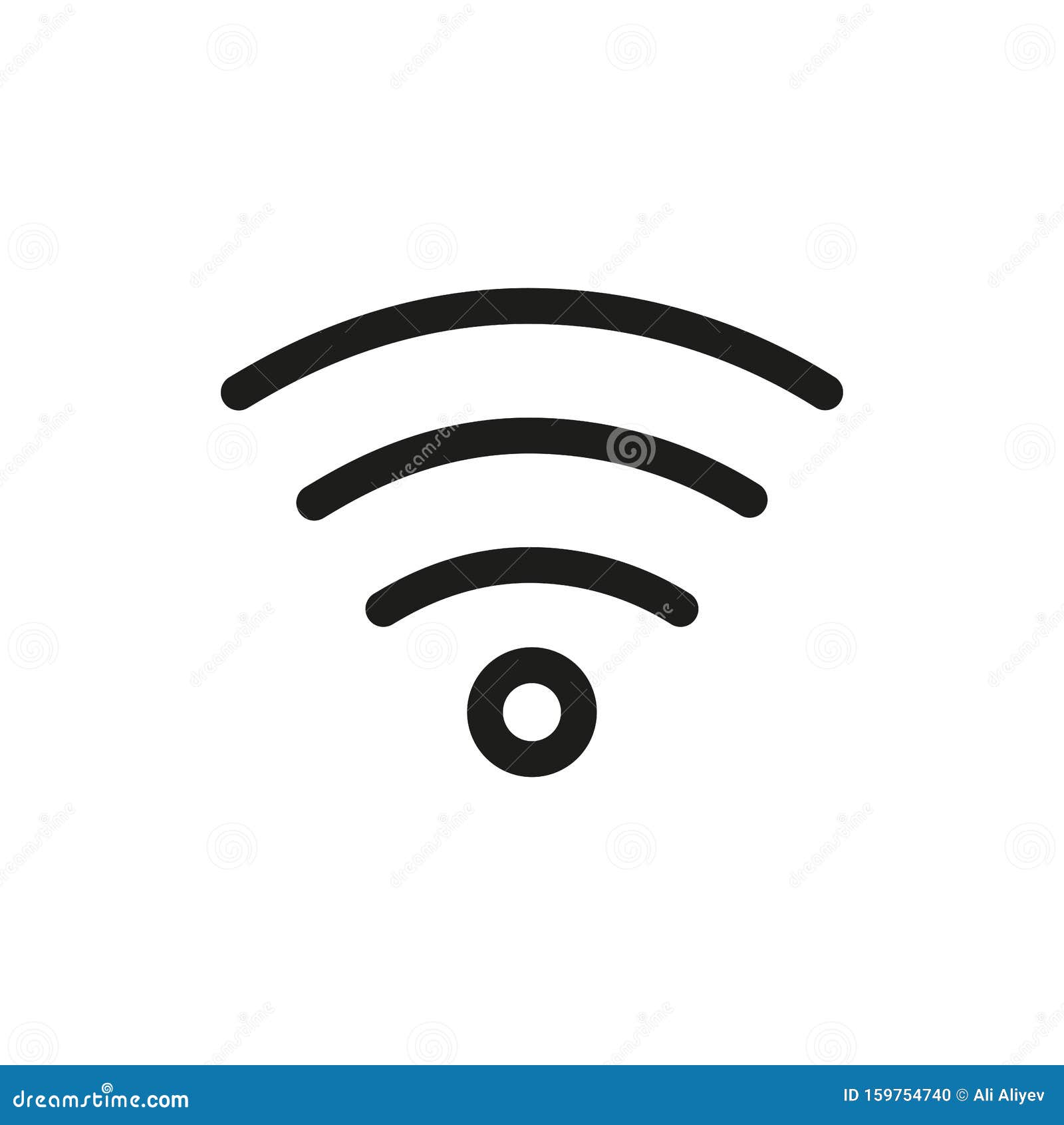 Wireless Icon. Online Network Symbol Stock Illustration - Illustration ...
