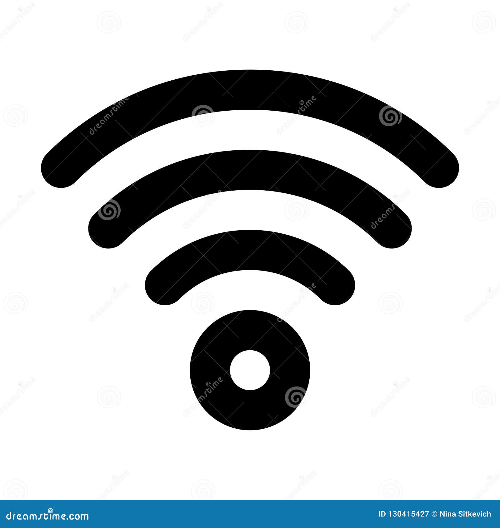Wireless Icon, Outline Style Stock Vector - Illustration of service ...