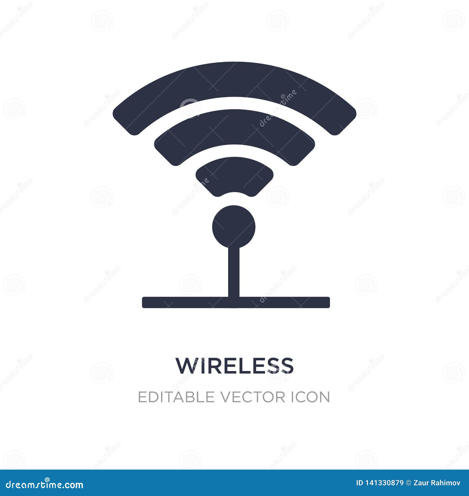 Wireless Icon on White Background. Simple Element Illustration from ...