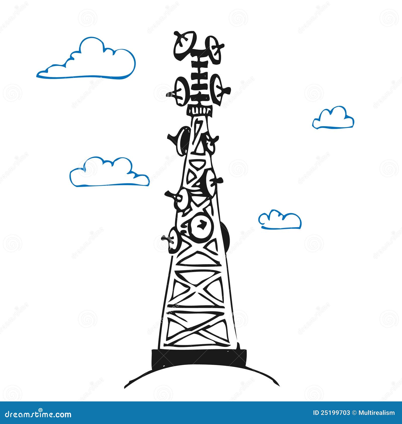 Wireless illustration stock vector. Illustration of design - 25199703