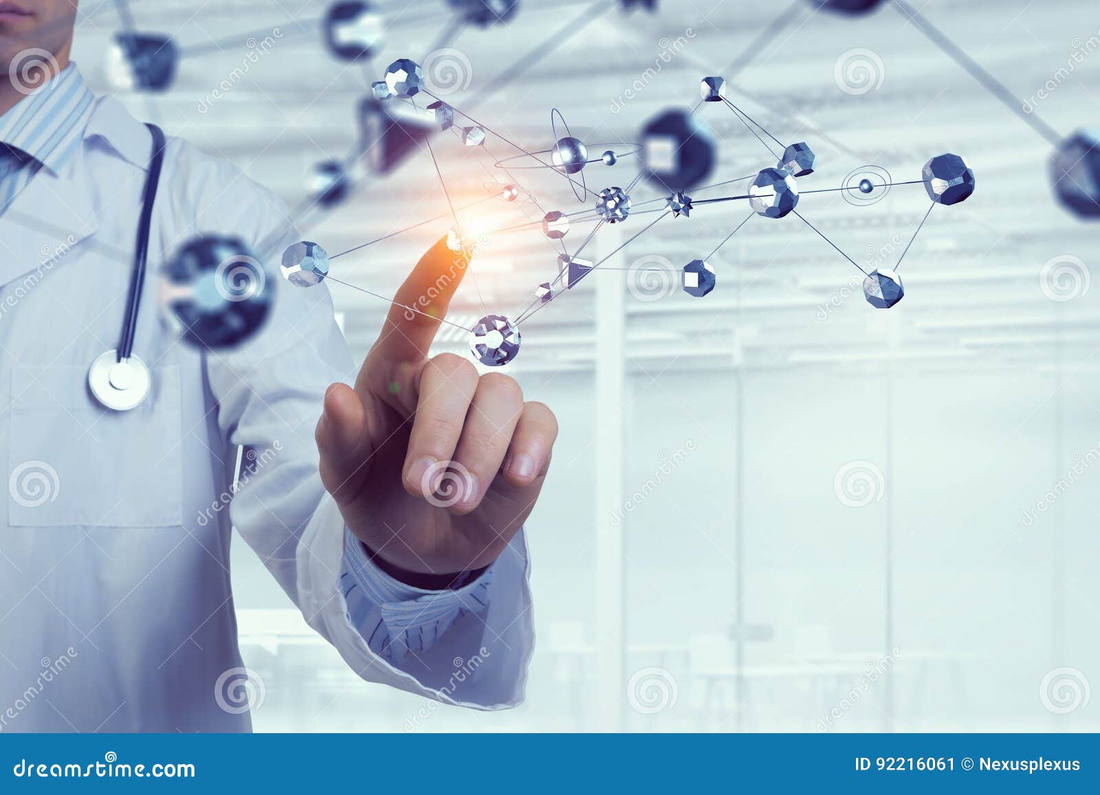 Wireless Interaction and Connection . Mixed Media Stock Image - Image ...