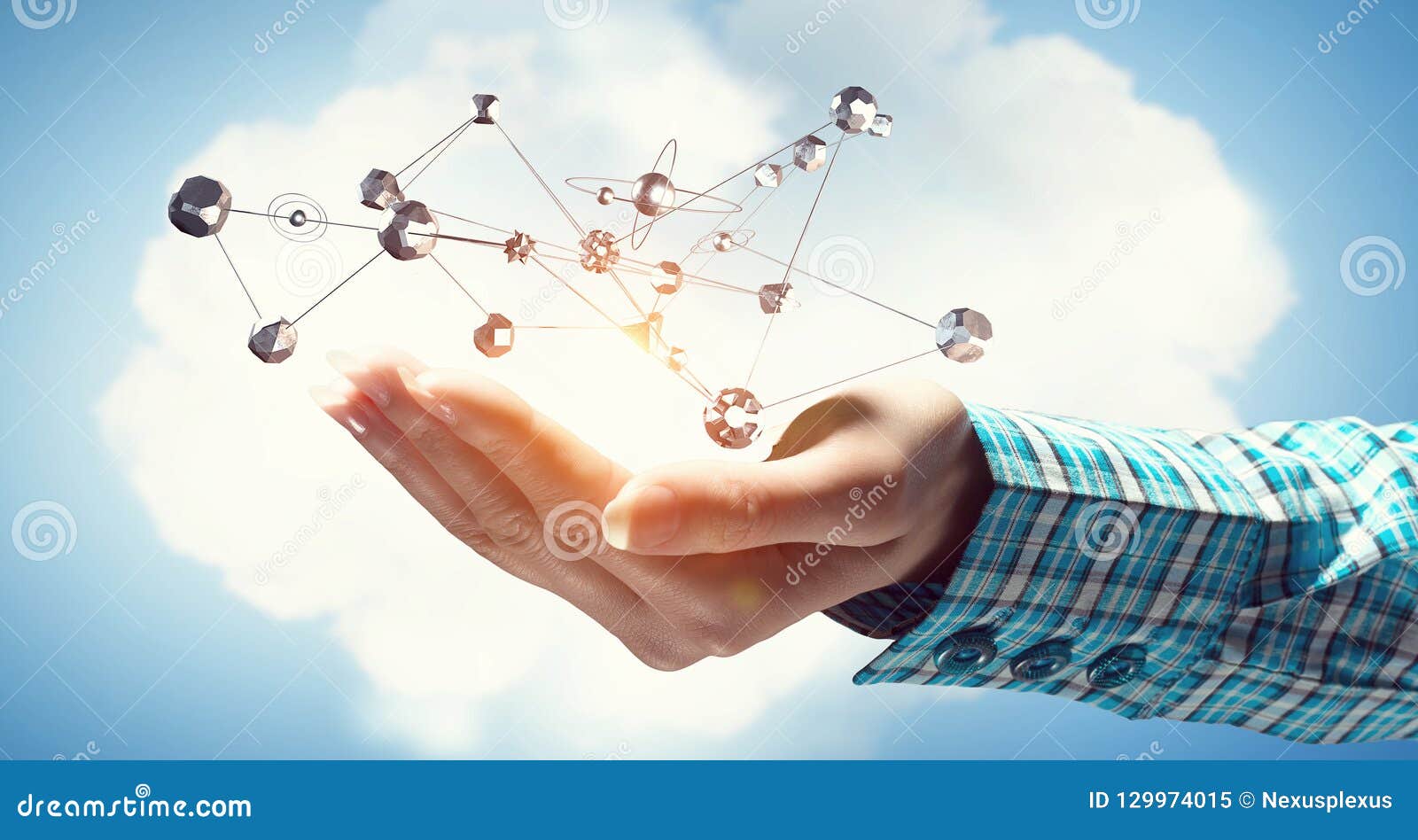 Wireless Interaction and Connection. Mixed Media Stock Illustration ...