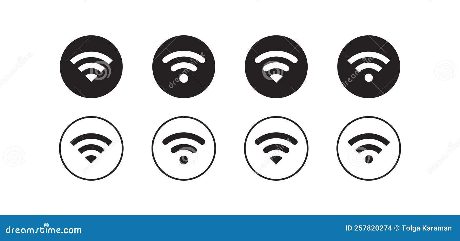 Wireless and Internet Connection Symbol. Stock Vector - Illustration of ...
