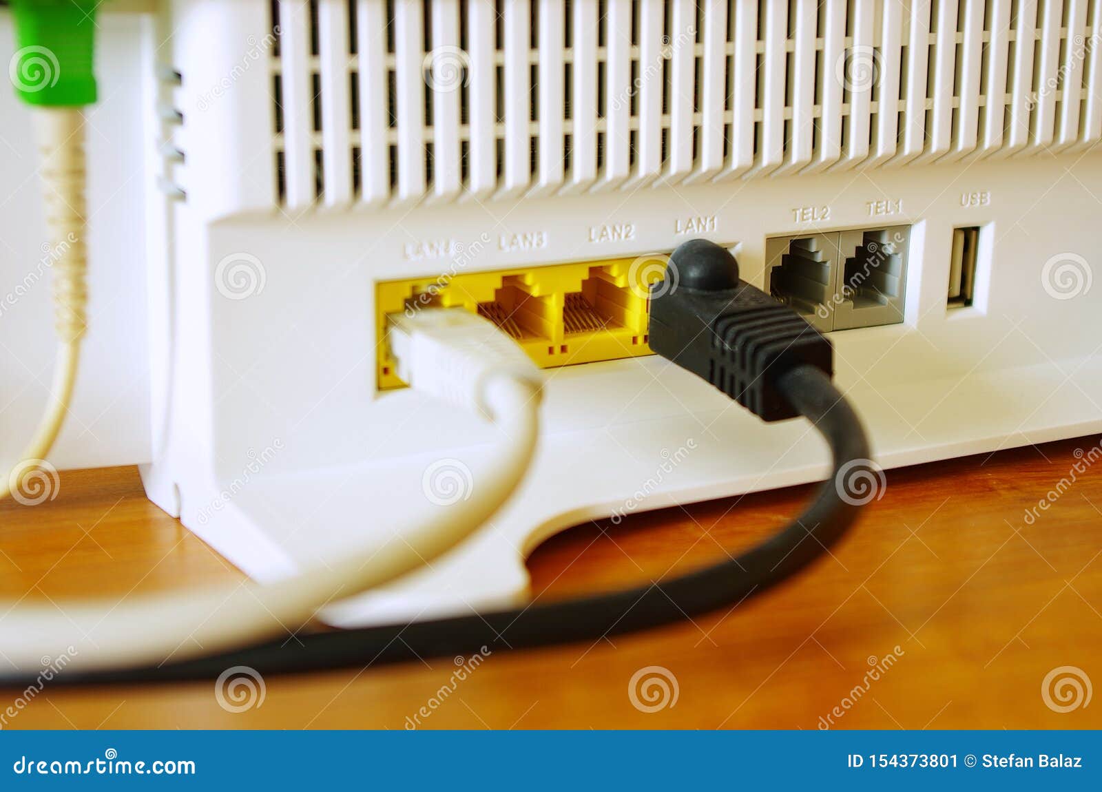 Wireless Internet Router with Connecting Cables, Fiber Optic Internet ...