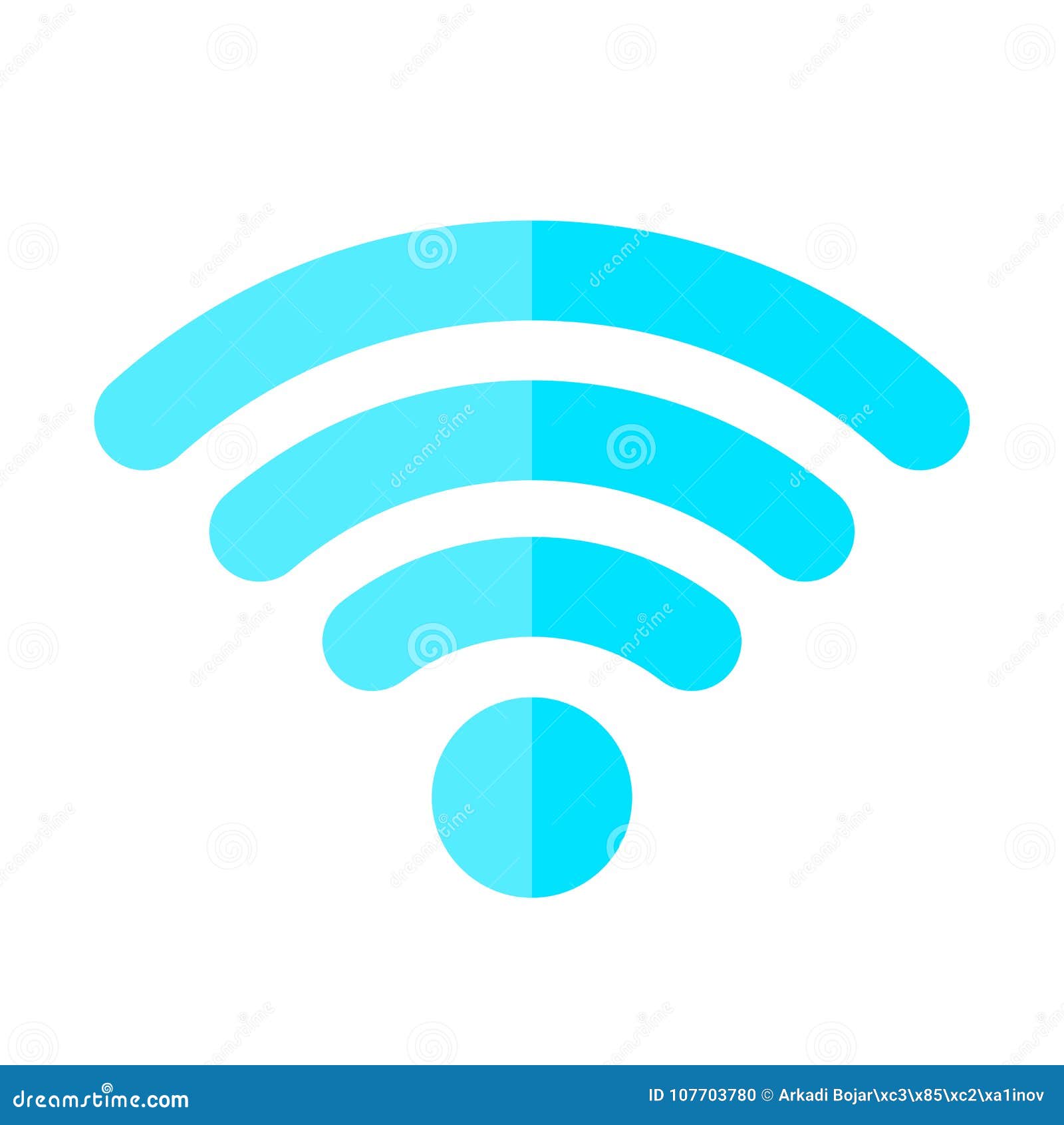 Wireless Internet Vector Symbol Stock Vector - Illustration of hotspot ...